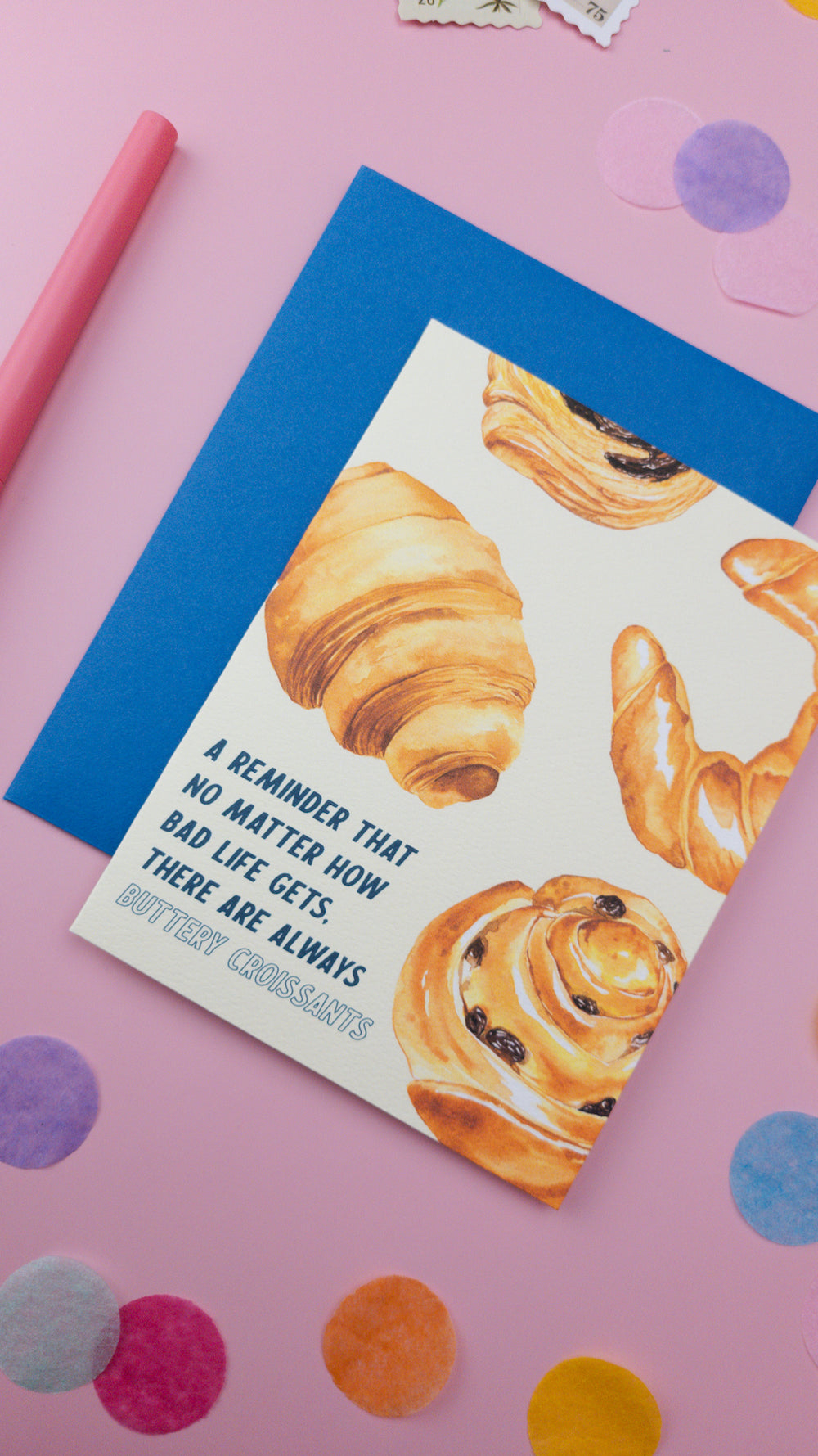 Buttery Croissants Encouragement Card | Greeting Card – Lucky Dog ...