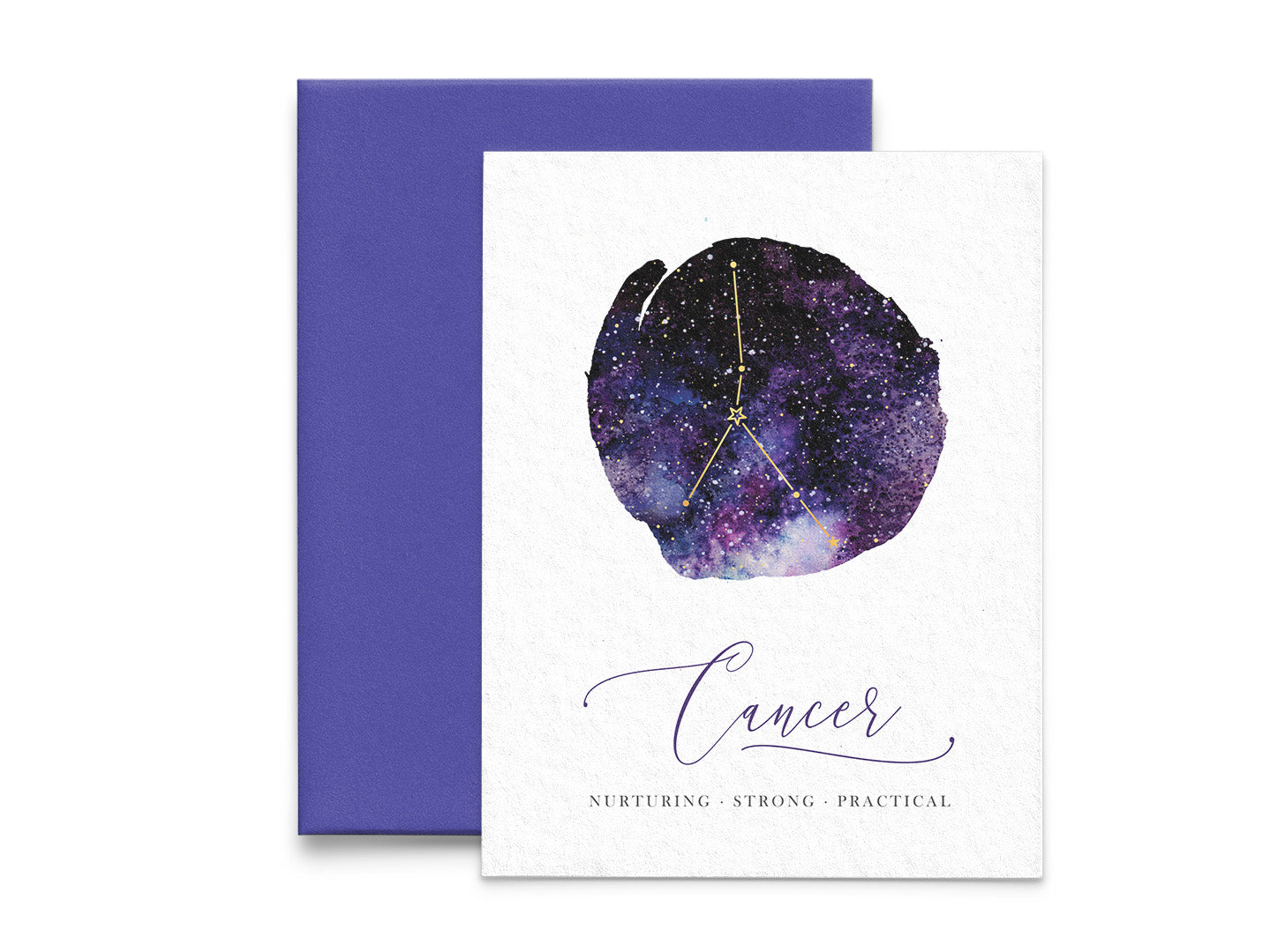 Cancer Birthday Card - Zodiac Series · Lucky Dog Design Co.