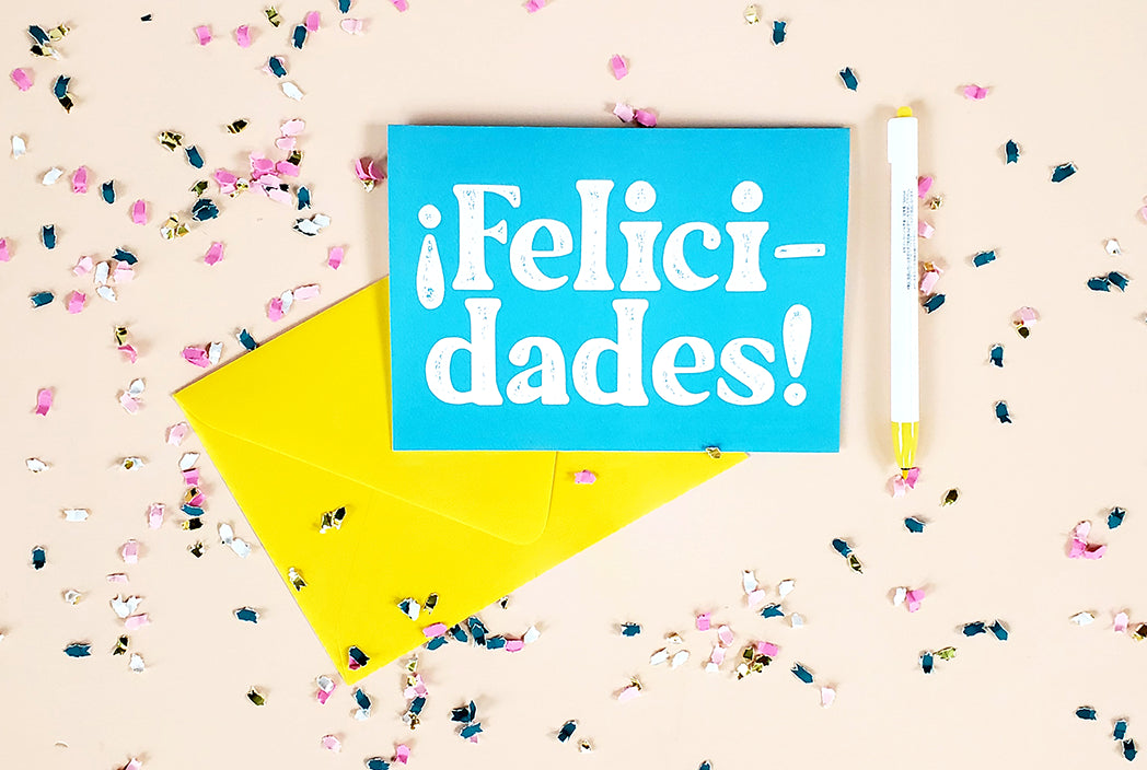 ¡Felicidades! Congratulations Card · Lucky Dog Design Co.